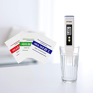 KoGI24 Digital PH Meter, PH Meter 0.01 PH High Accuracy Water Quality Tester with 0-14 PH Measurement Range for Household Drinking Water,Aquarium,Swimming Pools