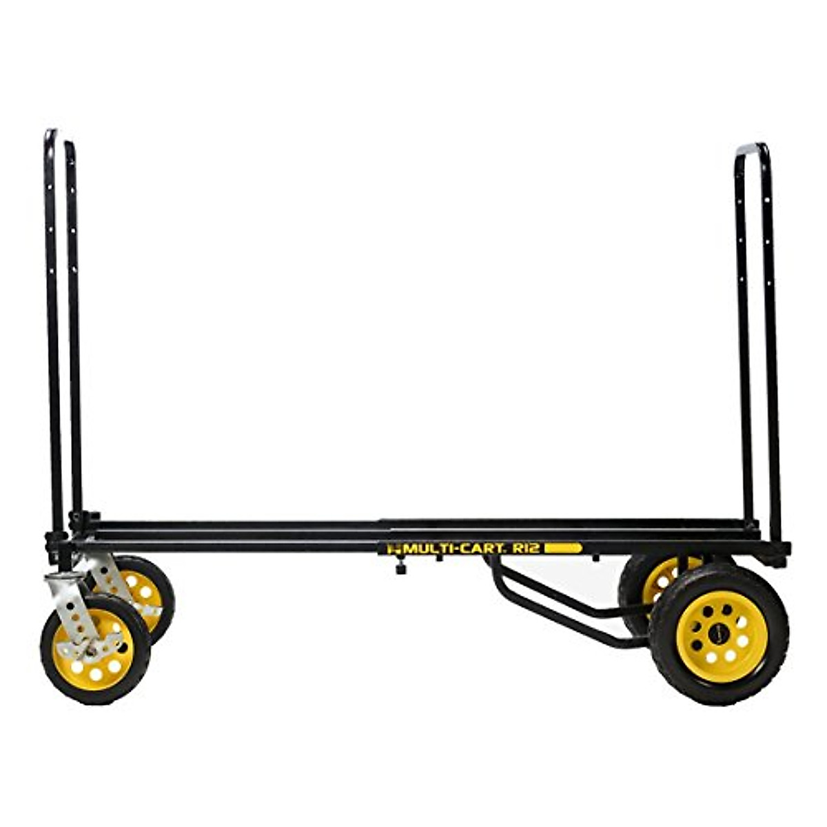 Rock-N-Roller R12RT (All Terrain) 8-in-1 Folding Multi-Cart/Hand Truck/Dolly/Platform Cart/34" to 52" Telescoping Frame/500 lbs. Load Capacity, Black