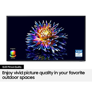 SAMSUNG 65-Inch Class QLED 4K The Terrace Full Sun Outdoor, Direct Full Array 16x, Weather Resistant, Wide Viewing Angle, Anti-Glare Smart TV w/ Alexa Built-In (QN65LST9TAFXZA, Latest Model)