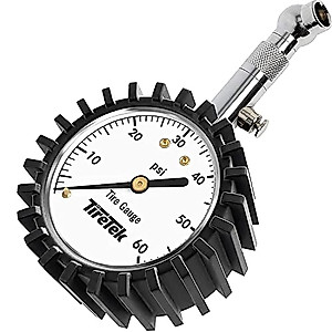 Tire Pressure Gauge for Cars (0-60 PSI) - Tire Gauge for Tire Pressure, Heavy Duty Air Pressure Gauge ANSI Certified - Car Accessories