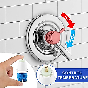 For RP19804 Shower Cartridge Compatible with Faucet 1300/1400 Series Tub and Shower Valves, Bathroom Replacement Parts Cartridge