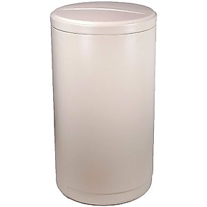 18-inch x 40-inch Almond Round Salt Brine Tank for Water Softeners with 2310 Safety Float, Air Check (Fleck)