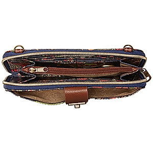 Sakroots Artist Circle Large Smartphone Cross-Body Phone Wallet,Midnight Spirit Desert