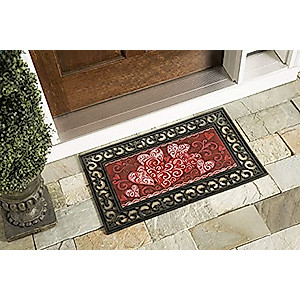 Evergreen Sassafras Bundle - Set of 5 Holidays Interchangeable Entrance Doormats | Indoor and Outdoor |22-in x 10-in doormats and 30-in x 18-in Tray | Non-Slip Backing | Low Profile | Home Décor