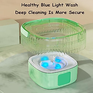 RUVSUN Small Washing Machine, Mini Washer and Dryer, Washer Machine, Fully Automatic Integrated Small Washing Machine, 360 ° Deep Cleaning Clothes Without Dead Ends Design, Suitable for Bathroom