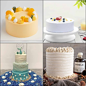 4 Pieces Large Clear Acrylic Cake Scraper Set Cakes Smoother Scraper Cake Stripes Edge Contour Comb for DIY Icing Frosting Buttercream Cream Decorating Kitchen Baking Tool Mousse Pastry Cutter