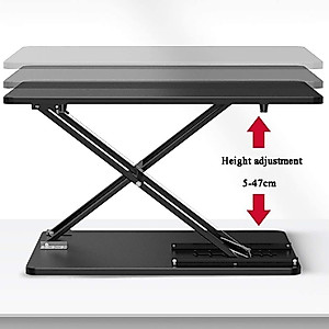 KouRy 25 Inch Heavy-Duty Scissors Lift Keyboard and Mouse Riser, Designed for Ergonomic Sit Stand Workstations for Laptop (Colour: Black)