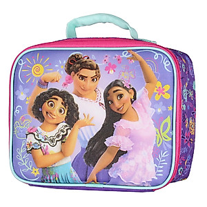 Disney Encanto Lunch Box Mirabel Isabela Luisa Diamond Dust Sparkly Insulated Lunch Bag Tote