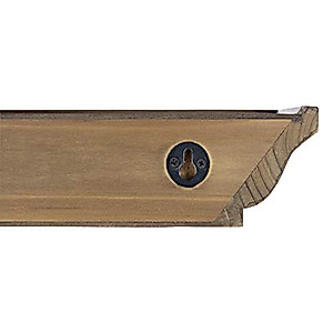 kieragrace Muskoka Fitz Wood Shelves - Walnut, 36", Set of 3