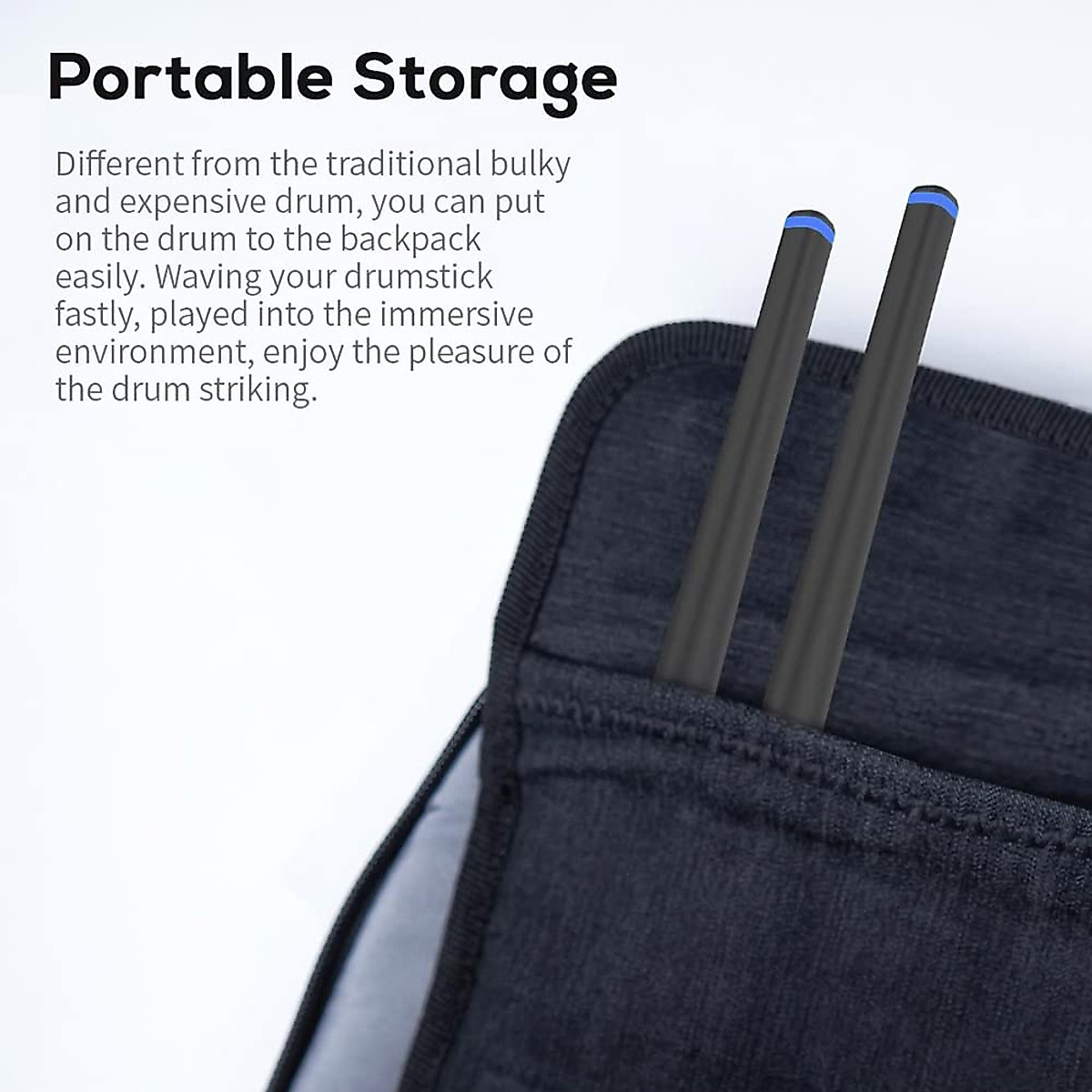 GUAZI STORE somatosensory drum set music electronic drum adult rock percussion portable air drum set suitable for beginners/adults/teens of musical instruments