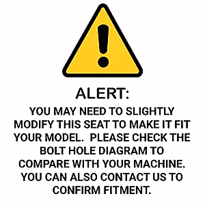 Riding Lawn Mower Garden Tractor Deluxe Seat for Variety of Brands (LMS2002) (Black)