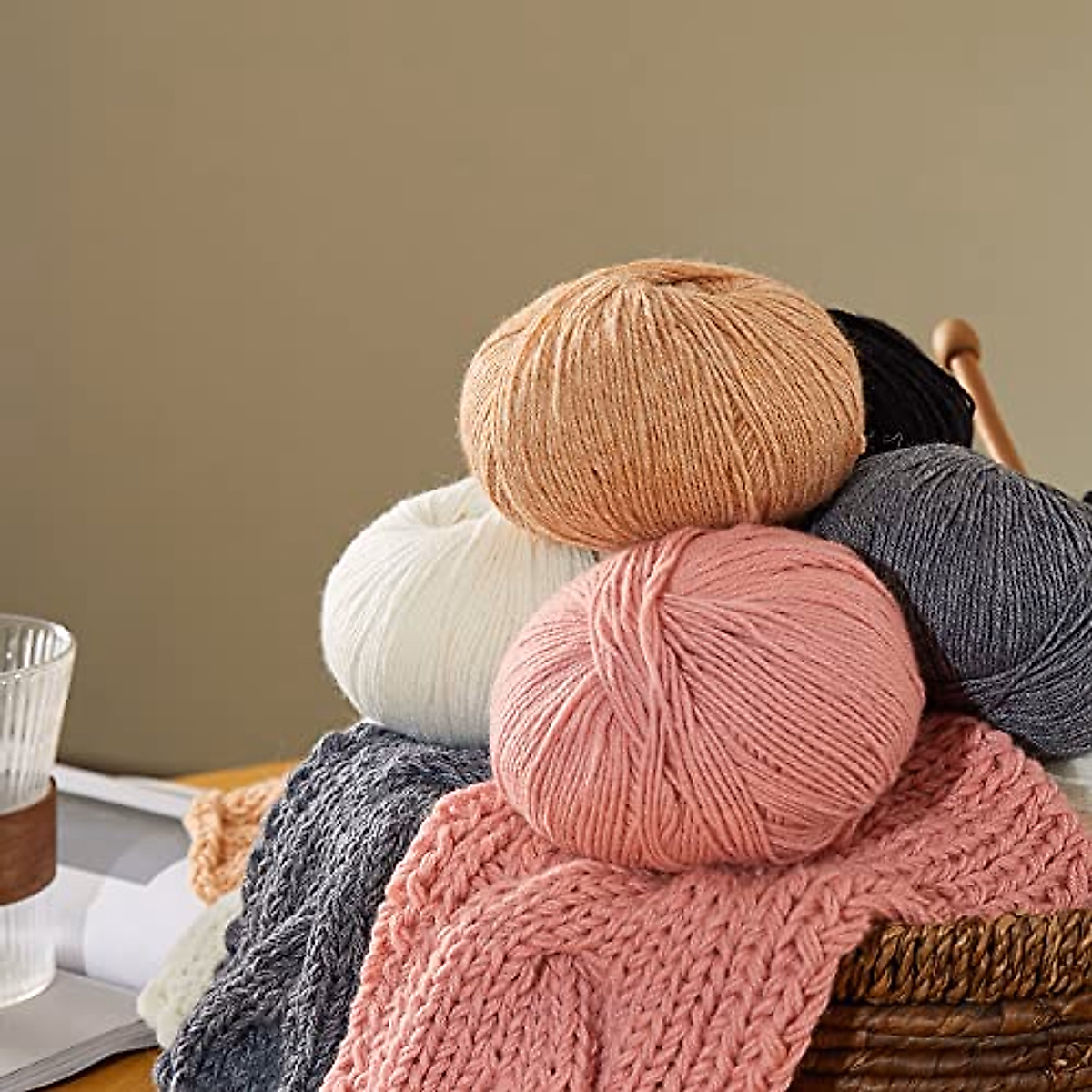 Gisimo 100% Inner Mongolian Cashmere Yarn Luxurious Hand Knitting Yarn Home Necessity for DIY Crafts