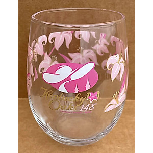 West Coast Novelty 2022 Official 148th Kentucky Oaks Womens Wine Glass, Officially Licensed, 15 oz Stemless Wine Glass (1)