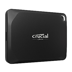 Crucial X10 Pro 4TB Portable SSD - Up to 2100MB/s Read, 2000MB/s Write - Water and dust Resistant, PC and Mac, with Mylio Photos+ Offer - USB 3.2 External Solid State Drive - CT4000X10PROSSD902