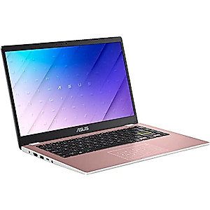 2022 ASUS 14" Thin Light Business Student Laptop Computer, Intel Celeron N4020 Processor, 4GB DDR4 RAM, 320 GB Storage, 12Hours Battery, Webcam, Zoom Meeting, Win11 + 1 Year Office 365, Rose Gold