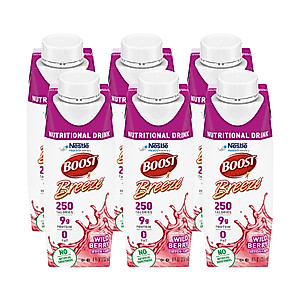 Boost Breeze Nutritional Drink Wildberry, 8 Fl Oz (Pack of 6)