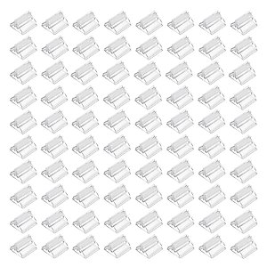 80 Pcs Card Stands Translucent Plastic DIY Card Holders 0.7 Inch Table Number Stands Clear Paper Board Clips for Cards Photos Memos Pictures Display Game Party Favor