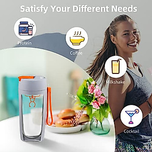 Electric Shaker Bottle, Gifts for Men Dad Husband, Made With Tritan - BPA Free Shaker Bottles For Protein Mixes - Upgrade 20OZ Electric Water Bottle For Protein Powder, Shakes, Coffee,Cocktail