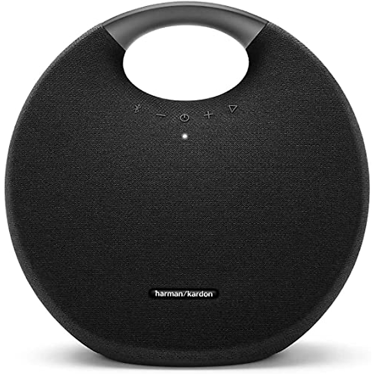 Harman Kardon Onyx Studio 6 Wireless Bluetooth Speaker - IPX7 Waterproof Extra Bass Sound System with Rechargeable Battery and Built-in Microphone - Black (Renewed)