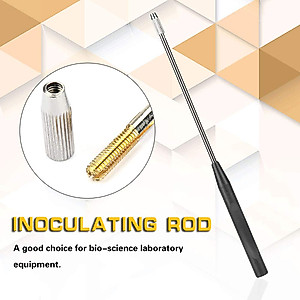 Microbiology Inoculation Needle Pure Copper Inoculating Rod Loop Holder Insulation Handle for Laboratory Equipment Tools
