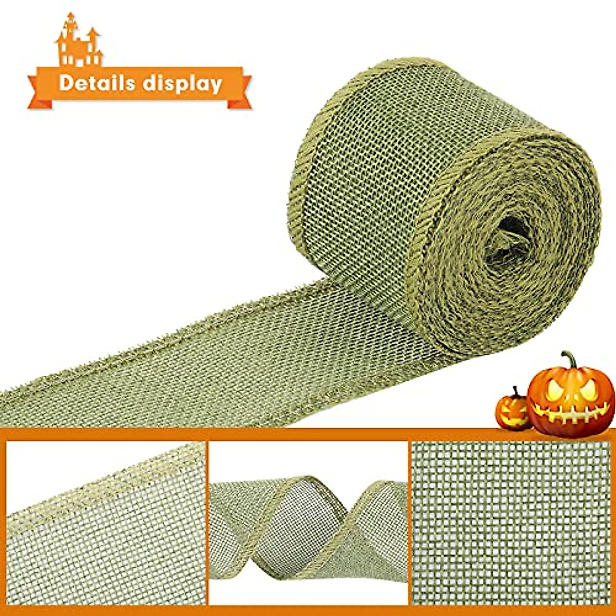 8 Rolls 32 Yards Fall Theme Ribbon Thanksgiving Wired Edge Ribbon Wrapping Ribbon Roll Autumn Decorative Ribbon for Autumn Harvest Thanksgiving Wreath Decoration (Buffalo Plaid Pattern)