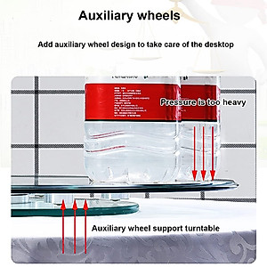 Tempered Glass Rotating Tray Tempered Glass Round Turntable Rotating Serving Tray Tempered Glass Lazy Susan for Dining Table Rotating Tray Glass Serving Plate (Size : 90cm/35inch)