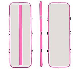 Tuxedo Sailor Inflatable Gymnastics Tumbling Mat Air Tumble Track 10/13ft 4/6in Thickness Air Floor Mat With Electric Air Pump for Gymnastics/Training/Home/Cheerleading/Water/Gym/Yoga