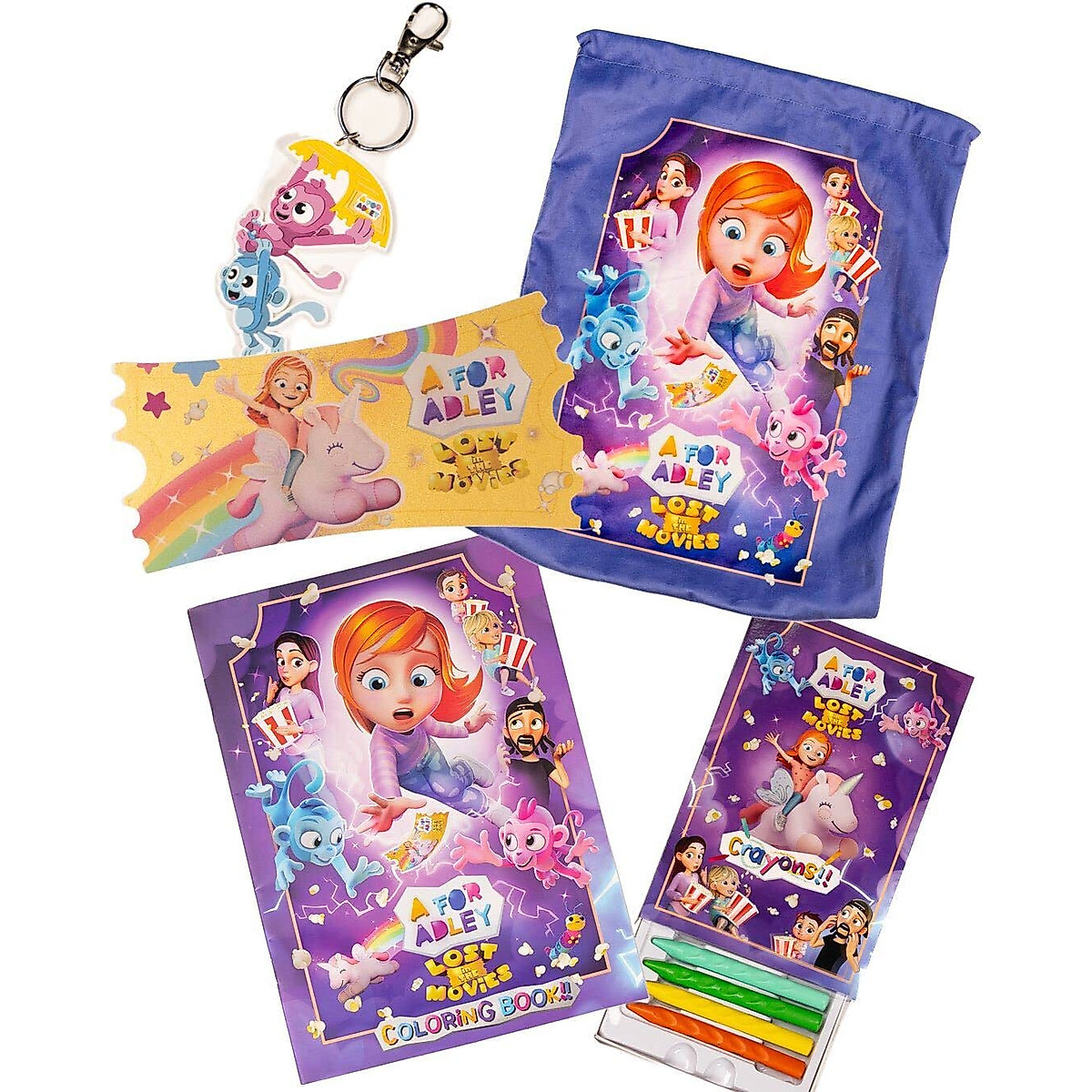 A FOR ADLEY Merch Limited Edition Adley Lost in the Movies Goodie Bag from the Official Purple Carpet Release Party