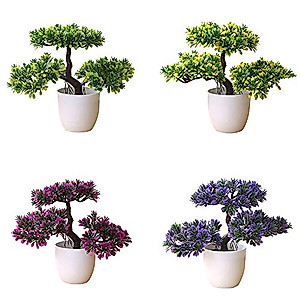 WillowswayW Artificial Plant Bonsai Fake Tree Potted Home Hotel Garden Ornament Decoration- 8#