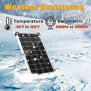 SUNSUL 30 Watt 12V Solar Panel Kit Battery Maintainer Trickle Charger, with Waterproof 5A 12V/24V PWM Solar Charge Controller and Adjustable Solar Panels Mount Rack Bracket (30 Watt with Accessories)