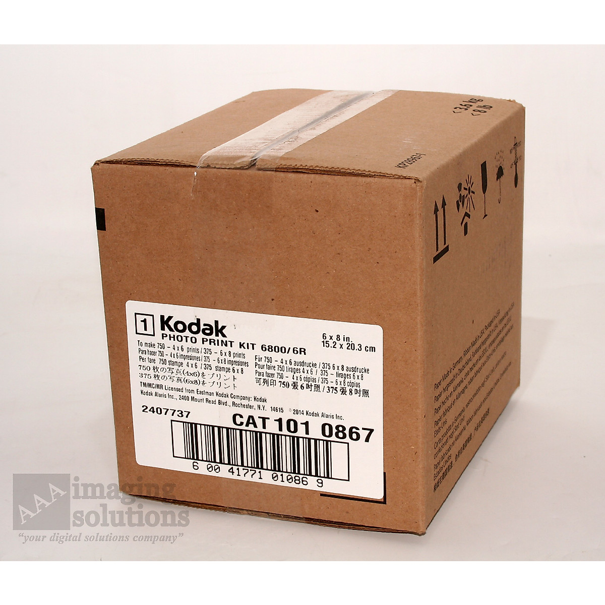 Kodak Photo Print Kit for The 6800 Thermal Printer, 6R - Ribbon & Paper for 375 6" x 8" Glossy Prints