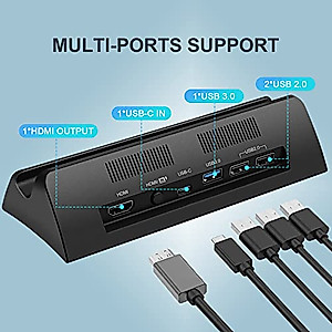 KEKUCULL TV Docking Station for Switch,Portable Switch OLED Dock,Switch Docking Station with 4K/1080P HDMI Adapter and USB 3.0 Port,Replacement for Official Switch Dock
