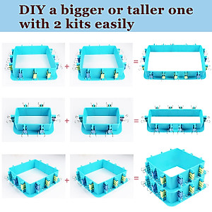 Silicone Soap Molds, AITRAI Adjustable Mold Housing with Base Sheet for Silicone Molds Making, Silicone Housing Frame Molds for Handmade Soap DIY Resin Candles Art Crafts