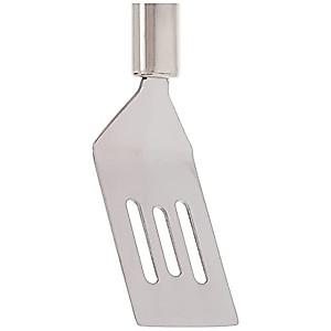 Norpro Stainless Steel Short Slotted Turner, 1-Pack, Silver
