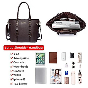 Montana West Purses and Handbags for Women Tote Purse and Wallet Set Shoulder Bag for Women 3pcs MWC3-C032WCF