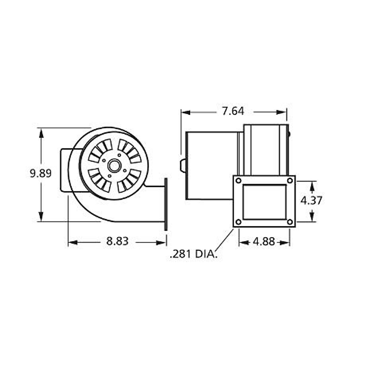 Fasco B45227 115 Volt 265 CFM Centrifugal Blower