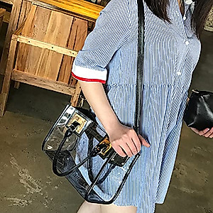sikiwind Transparent PVC Shoulder Crossbody Bags Women Handbag Fashion Jelly Clear Beach Shopping Tote Female Travel Clutch