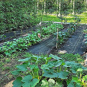 Inslat 5oz Weed Barrier Landscape Fabric Heavy Duty, 1.4 X 100 Ft Pro Ground Cover Garden Lawn Fabric Weed Cloth Control Block Mat for Flower Bed Vegetable Black