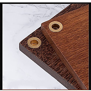 GULRUH Wood Cutting Boards for Kitchen, Ebony Wood Cutting Board, Solid Wood Cutting Board, Kitchen Household Vegetable Cutting Square Thickened Whole Wood Cutting Board