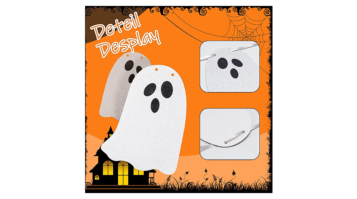 3 Pack Halloween Ghost Banner for Spooky Parties