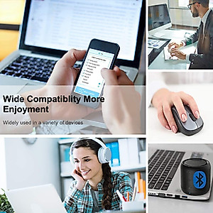 GAROGYI USB Bluetooth Adapter for PC, 5.0 Bluetooth Dongle Receiver Supports Windows 11/10/8.1/8/7/XP for Desktop, Laptop, Mouse, Keyboard, Printers, Headsets, Speakers