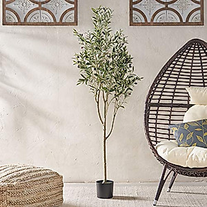 Christopher Knight Home 313747 Artificial Olive Tree, 6' x 2', Green