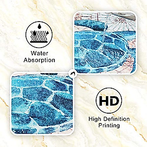 Old Classic Blue Car Bathroom Rugs and Mats Sets 3 Piece, Memory Foam Bath Mat, U-Shaped Contour Shower Mat Non Slip Absorbent, Velvet Toilet Lid Cover Washable