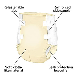 McKesson Ultra Briefs, Incontinence, Heavy Absorbency, XL, 15 Count, 4 Packs, 60 Total