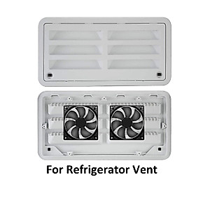 12V Moisture-Proof Fan 120mm 2-Pack High Speed 12 Volt DC 2Wire 3Pin Exhaust Cooling Fan 3000RPM