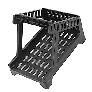 GOWENIC Barcode Printer Stand, Save Space Lightweight Convenient Mini Printer Bracket for General Labeling Machines, Universal External Face Sheet Bracket Thermal Label Bracket for Home Office(Black)