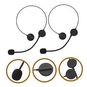 Toyvian Fake Head Singer Role Play Toys Clothing Kid Headphones Costumes for Kids headsets for Toddler 2Pcs Fake Star Headphone