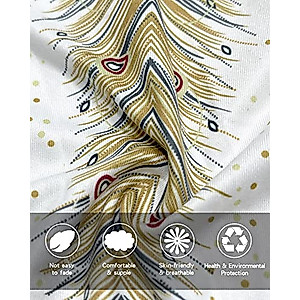 QIANXIZHAN Women's Harem Pants, High Waist Yoga Boho Trousers with Pockets White M