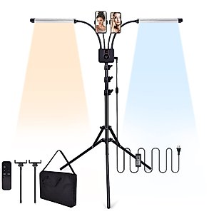 Lash Lamp for Eyelash Extensions, Yofuly Lash Light Estheticians Light, Tattoo Light with Tripod Stand and Phone Holder, Lash Extension Light for Makeup, Facial, Spa Salon | 3200K-5600K