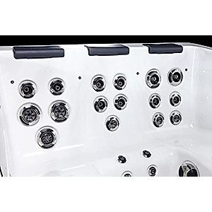 Comfort Hot Tubs - 6 Person Luxury Outdoor Portable Spa - 44 Jets - above Ground Hot Tub